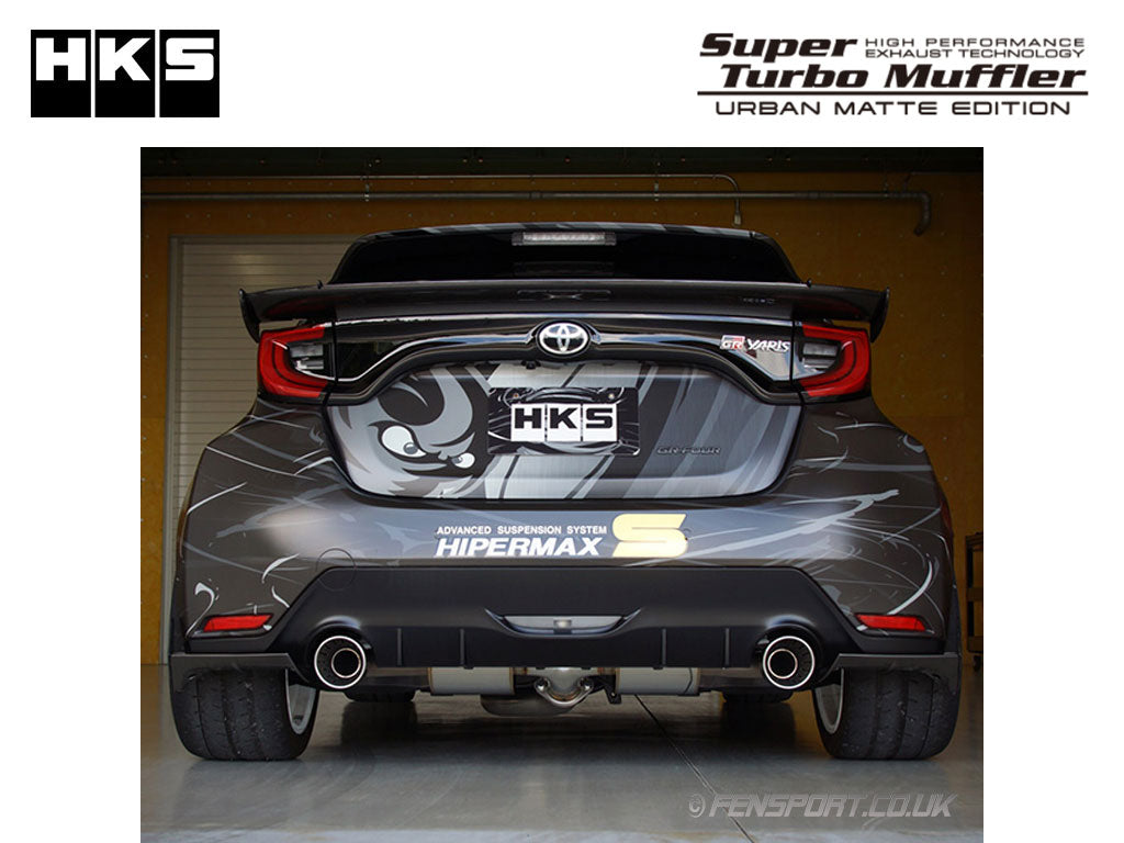 HKS Super Turbo Muffler - Exhaust - Urban Matte Edition - GR Yaris – Fensport Performance