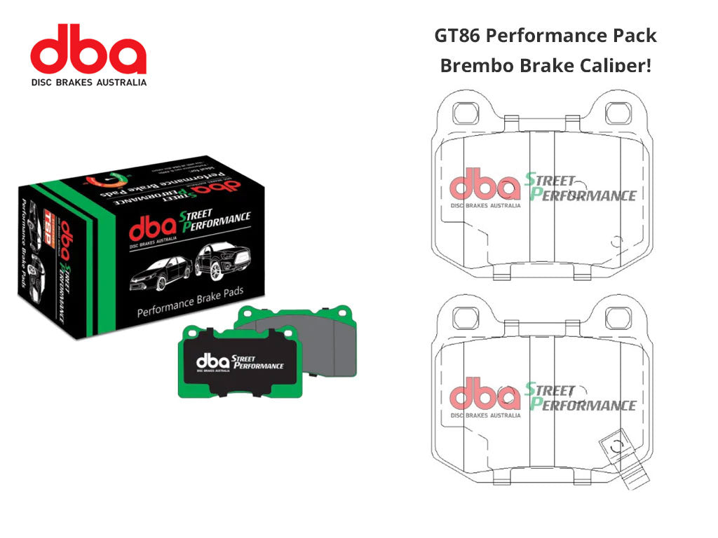 Brembo Caliper - Brake Pads - Rear - DBA Street Performance - GT86 Per ...