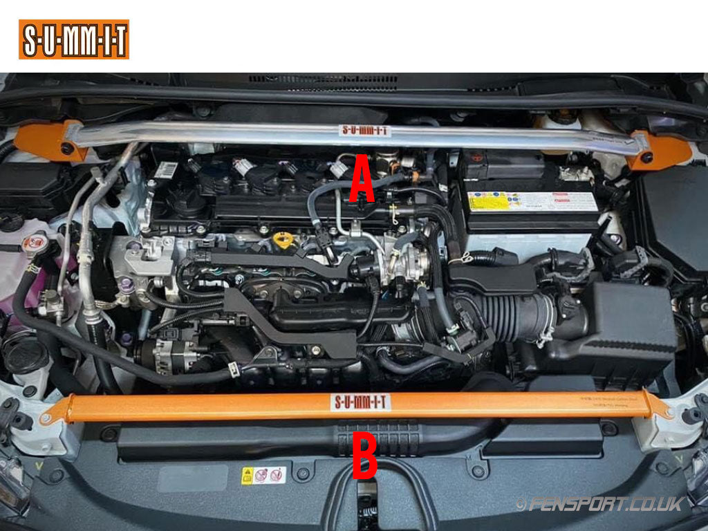 Summit - Strut Tower Brace - Front - Polished - Corolla GR Sport ...