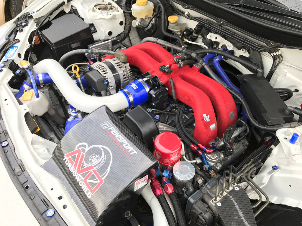 Intake Manifold - 2017 Spec - Red Alloy - GT86 & BRZ – Fensport Performance